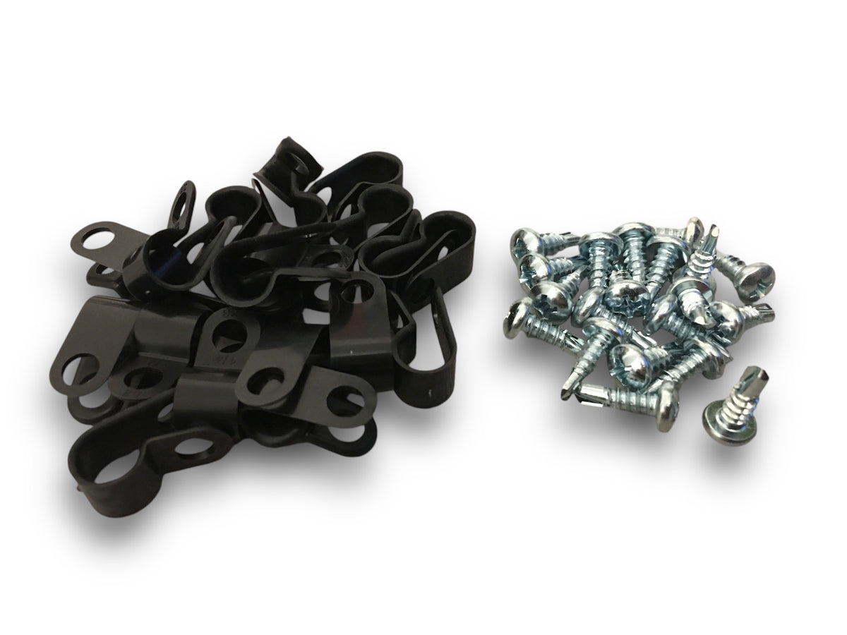 1/4” P Clips & Fixing screws - Air ride Install – EvaResto Online Store