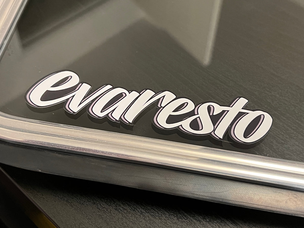 EvaResto ‘Script’ Sticker decal – EvaResto Online Store